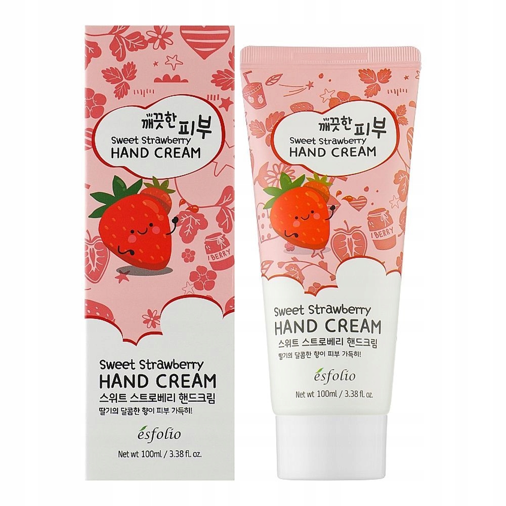 Krem do rąk z truskawką Esfolio Pure Skin Sweet Strawberry Hand Cream ...