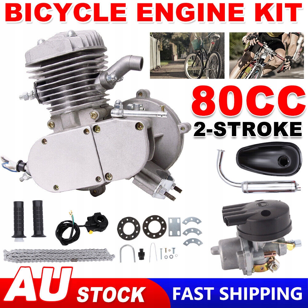 SILNIK SPALINOWY 2T do ROWERU 80cc KOMPLET ZESTAW Mega Moc POLSKA ORYGINAŁ za 549.00PLN z ...