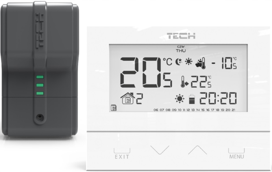 TECH ST-292 V2 BIAŁY STEROWNIK BEZPRZEWODOWY (ST-292 v2) • Cena, Opinie • Akcesoria 9380678520 ...