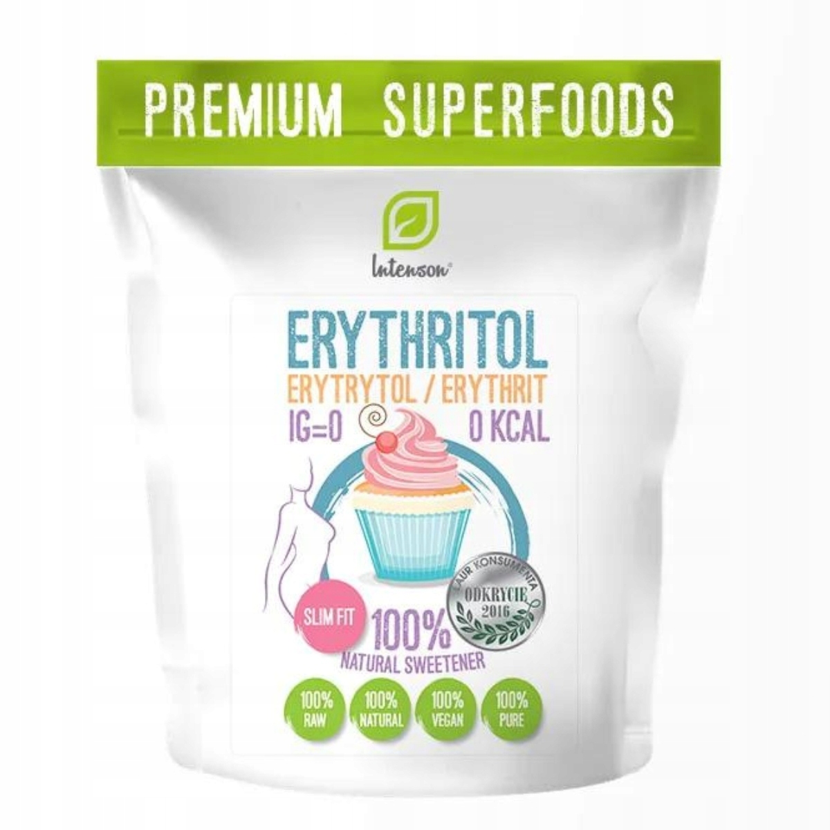 Intenson Erytrytol 1 kg Naturalny słodzik (5902150280170) • Cena ...