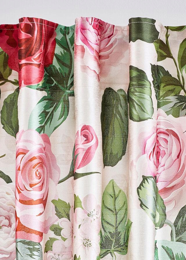 dpt ZASŁONA Z KWIATOWYM NADRUKIEM 1 SZT 145/140 • Cena, Opinie • Zasłony gotowe 17414773918 ...