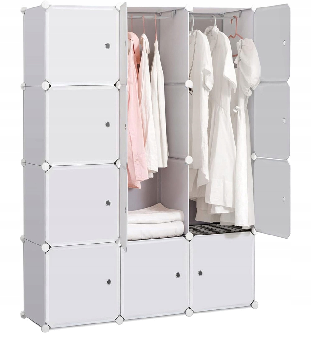 Szafa MAXXLLC 111 x 163 x 47 cm biały - porównaj ceny - Allegro.pl