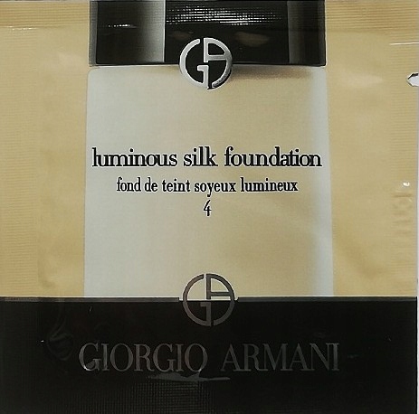 GIORGIO ARMANI LUMINOUS SILK FOUNDATION NR 4 10ml (3605521752505 ...
