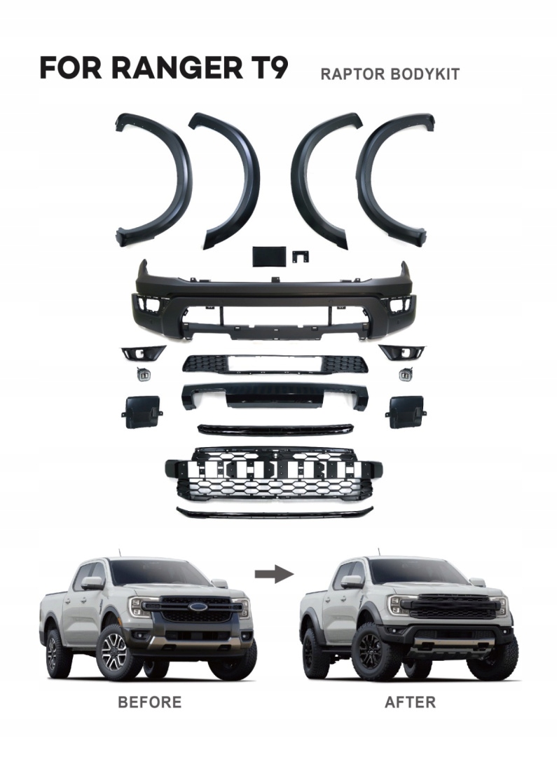 Ford Ranger bodykit zmiana na RAPTOR za 4890.00PLN z Wrocław - Allegro ...