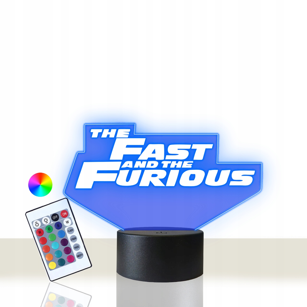 Lampka Stołowa Nocna 3D LED The Fast and The Furious Film Pilot ...