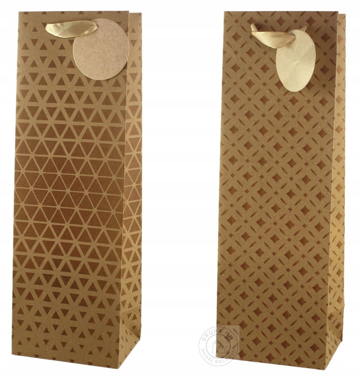 TOREBKA TORBA PAPIEROWA na alkohol 12szt 210g A98E • Cena, Opinie • Torby papierowe 13526210314 ...