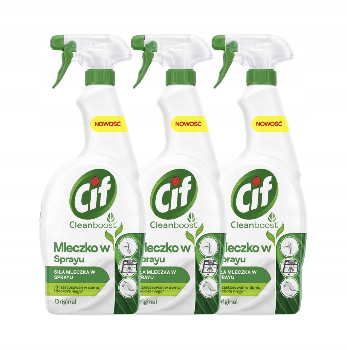 Cif Cleanboost Original Mleczko W Sprayu 750 ml (8720182836427) • Cena ...