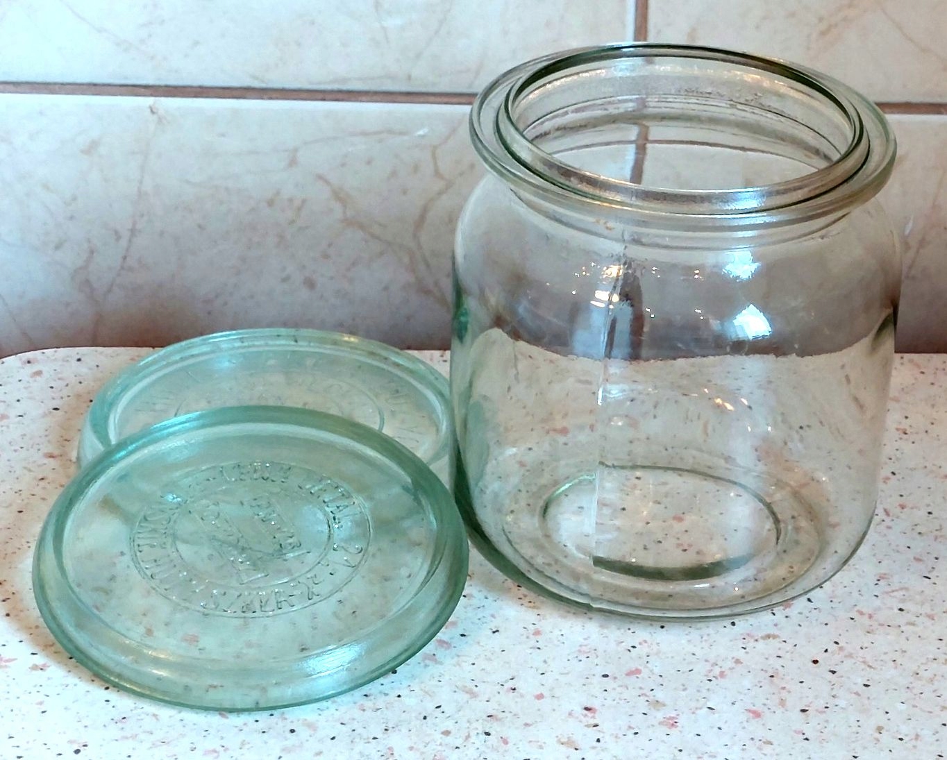 Słoiki weck weki szklane z pokrywkami z lat 70 PRL 13639746799 - Allegro.pl