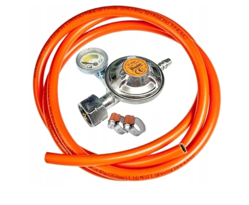 Zestaw do butli gazowej REDUKTOR 2 OPASKI WĄŻ 5 m - Sklep, Opinie, Cena w Allegro