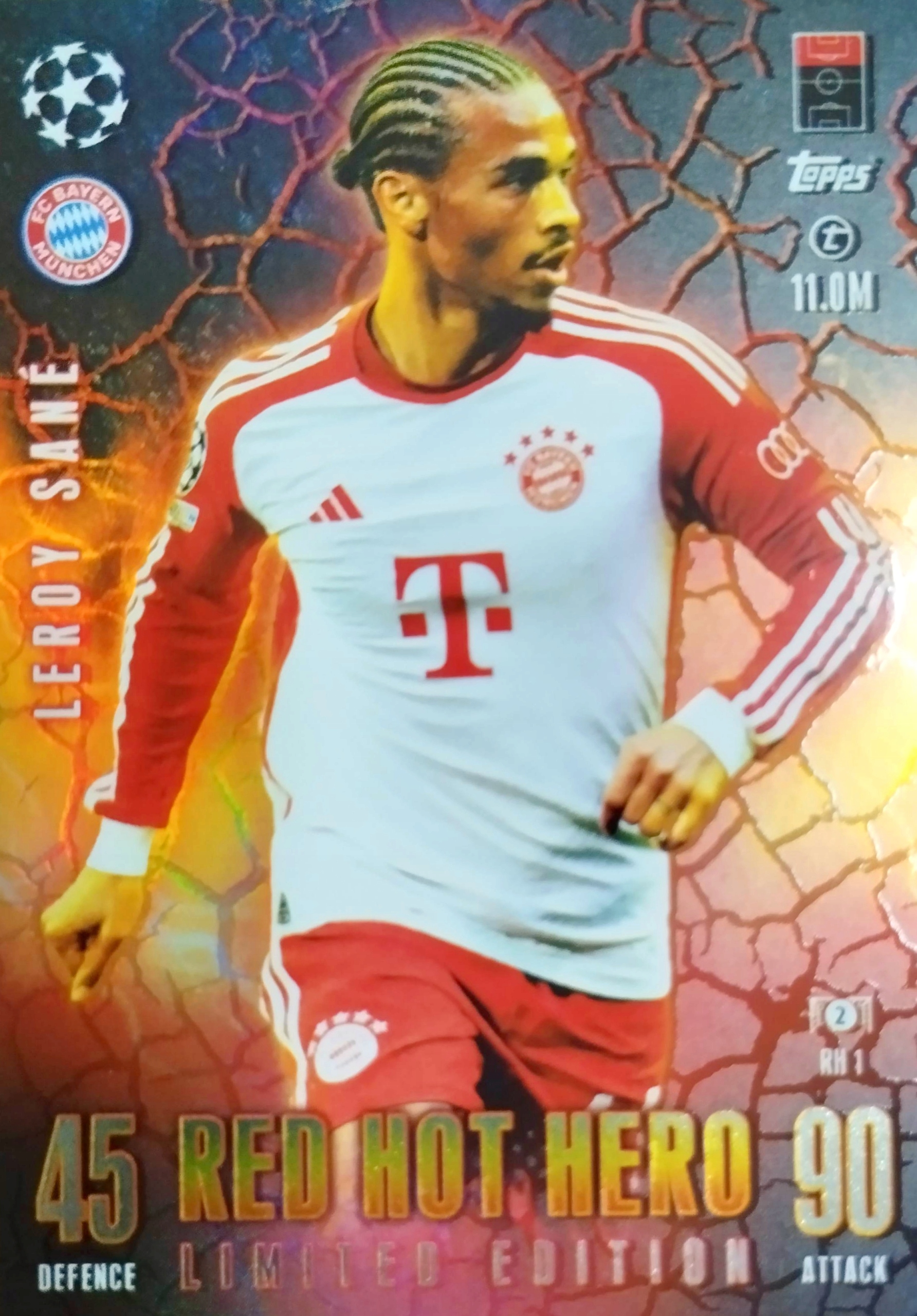 TOPPS MATCH ATTAX EXTRA 2023/2024 LIMITED RED HOT HERO LEROY SANE - 15164502252 - Allegro