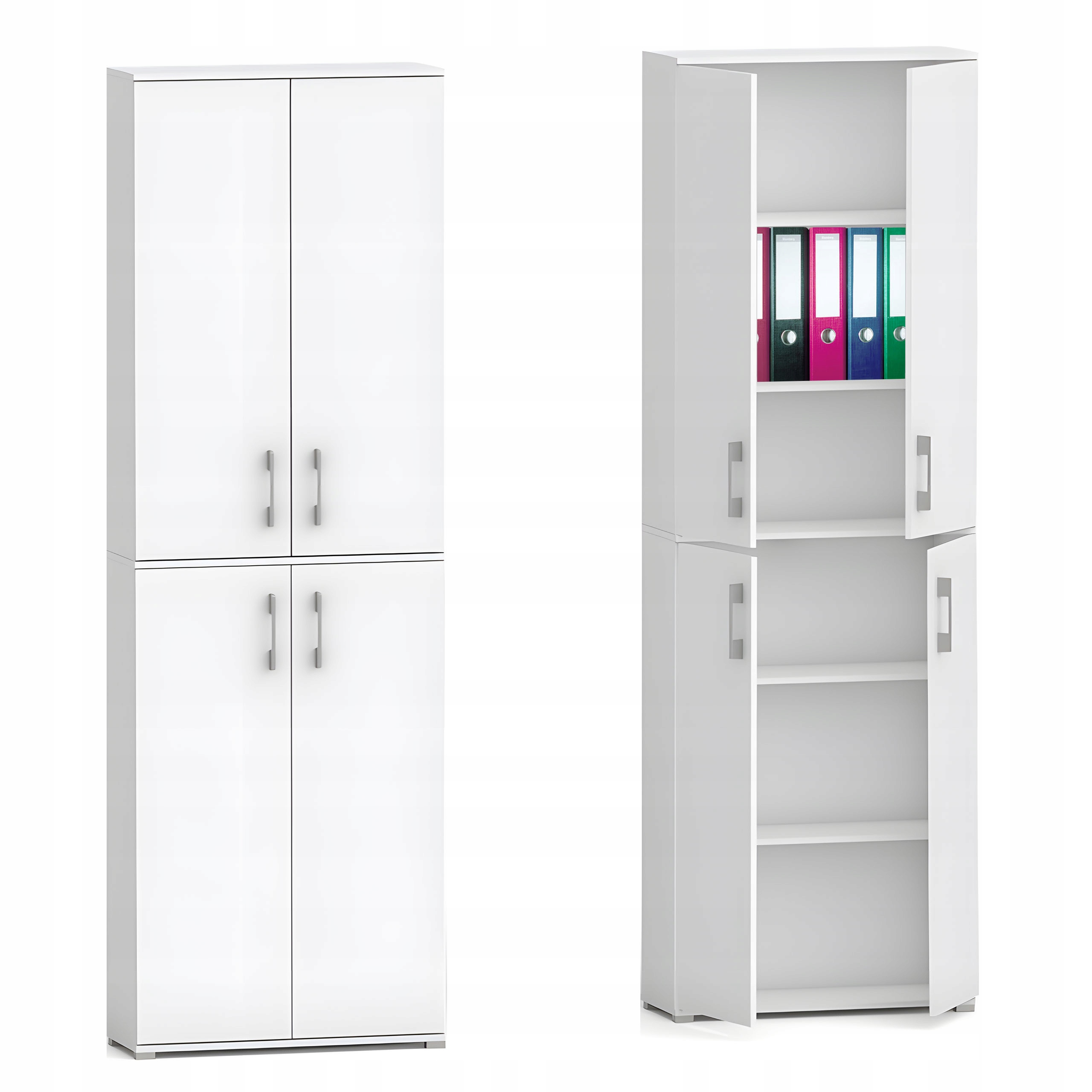 SZAFA BIUROWA AKTOWA SEGREGATORY 4 DRZWI BIAŁA (Szafa biurowa do pokoju ...