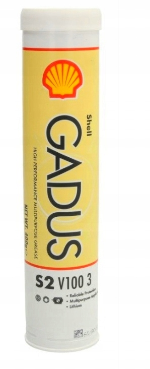 SMAR SHELL GADUS S2 V100 3 400g TUBA KARTUSZ ORYGINAŁ DO ŁOŻYSK ...