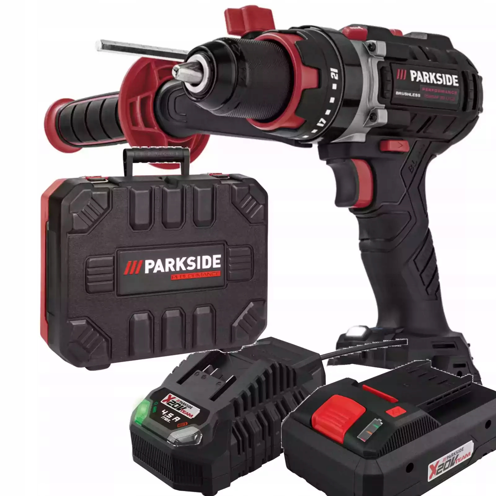 Akumulatorowa Wiertarko-Wkrętarka PARKSIDE PERFORMANCE PABSP 20V (PABSP ...