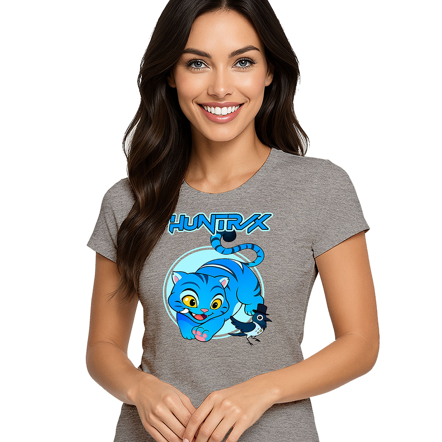 NŐI PÓLÓ DERPY MACSKA DÉMON HUNTERS HUNTRIX M za 4070.00HUF-ért - Allegro