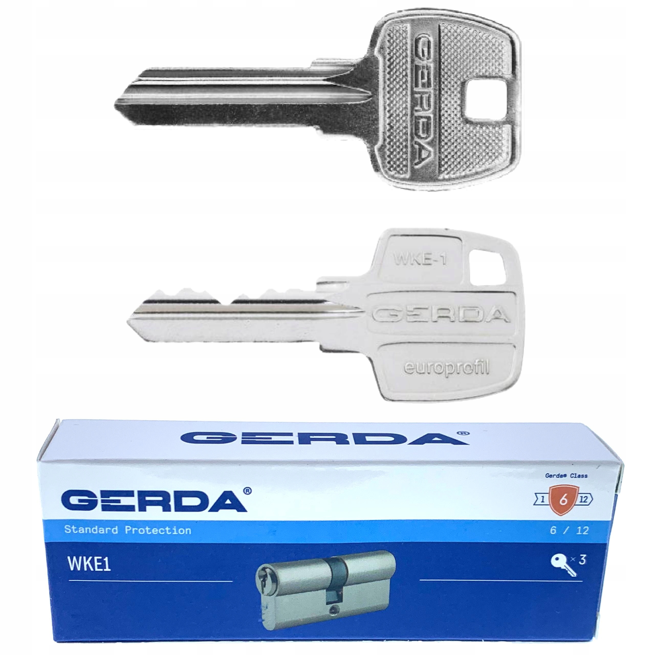 Dodatkowy klucz do wkładki Gerda WKE1 (Klucz Gerda WKE1 dodatkowy ...