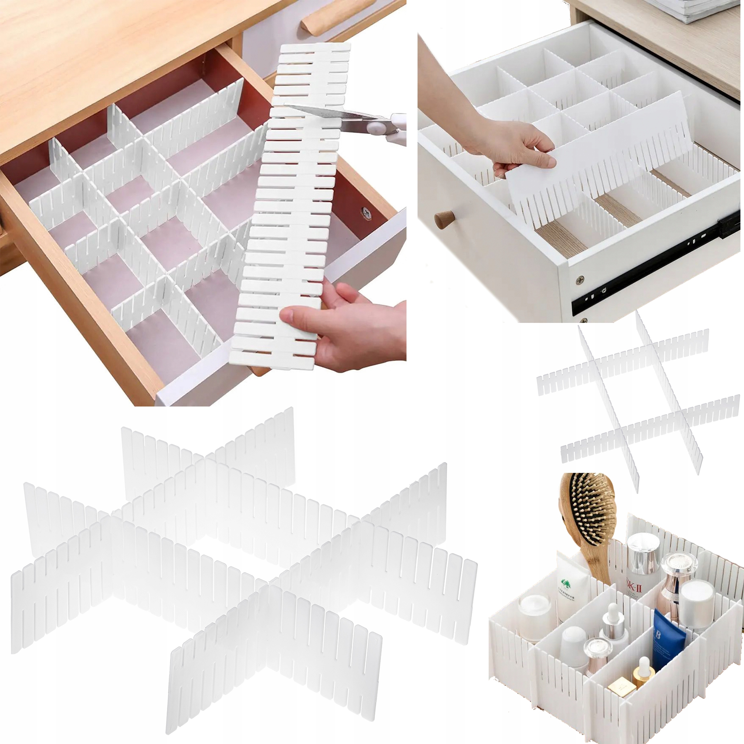 ORGANIZER PRZEGRÓDKI SEPARATOR DO SZUFLADY SZAFY DZIELNIK SZUFLAD ...