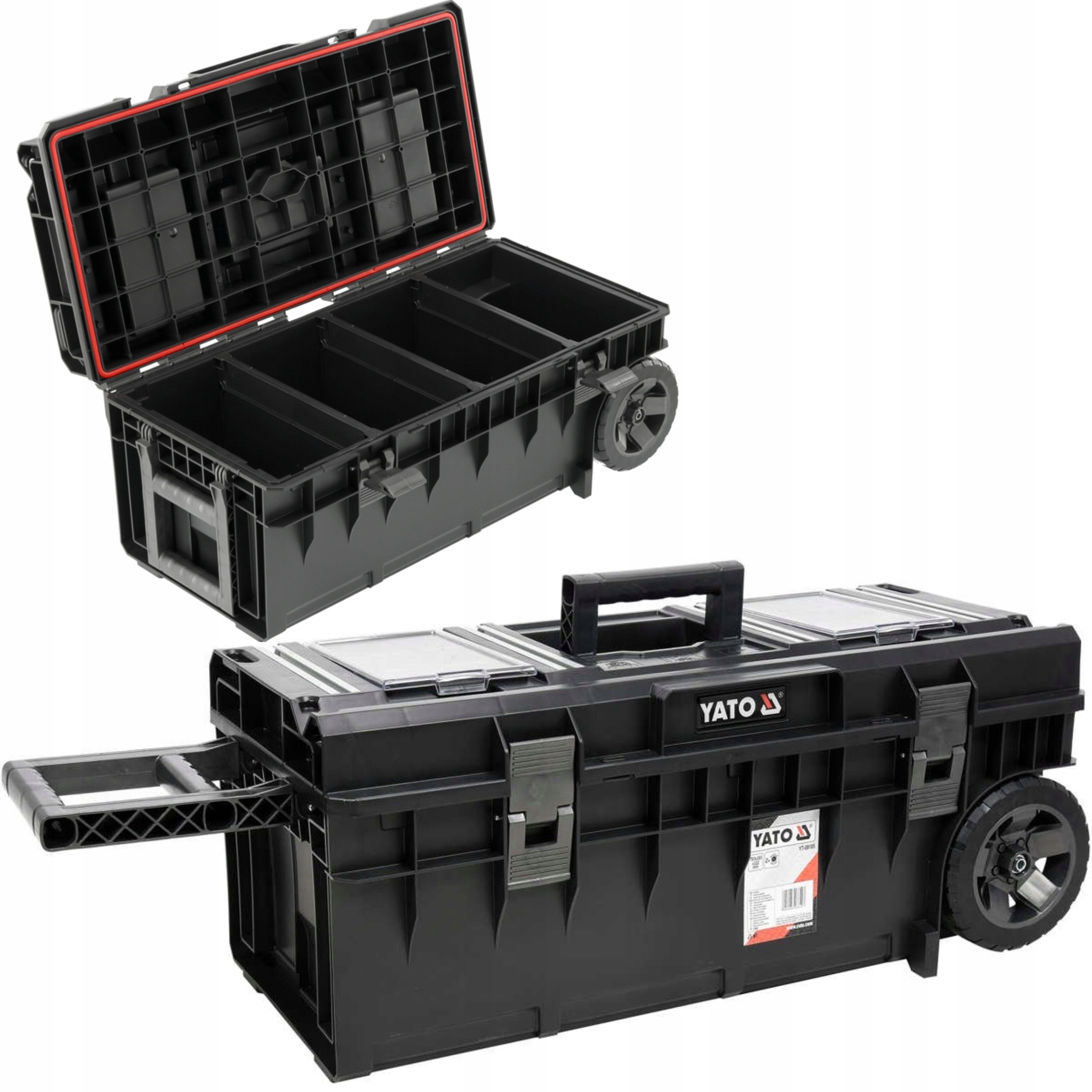 YATO SKRZYNKA WÓZEK NARZĘDZIOWY NA KÓŁKACH MODUŁOWY 79x38x32 YT-09185 ...