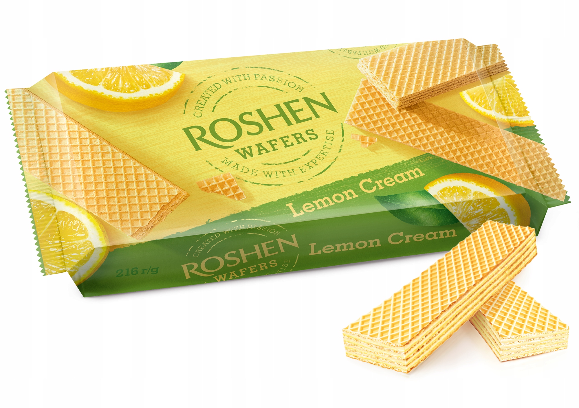 Roshen Wafers Lemon 216g (4823077636172) • Cena, Opinie • Wafle ...