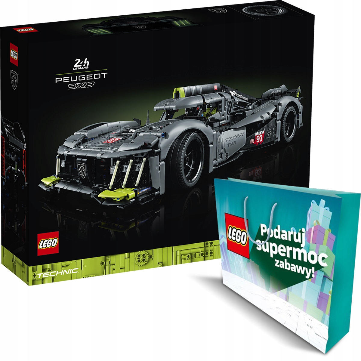 LEGO Technic PEUGEOT 9X8 Le Mans Hybrid 42156 (5702017424767) • Cena ...