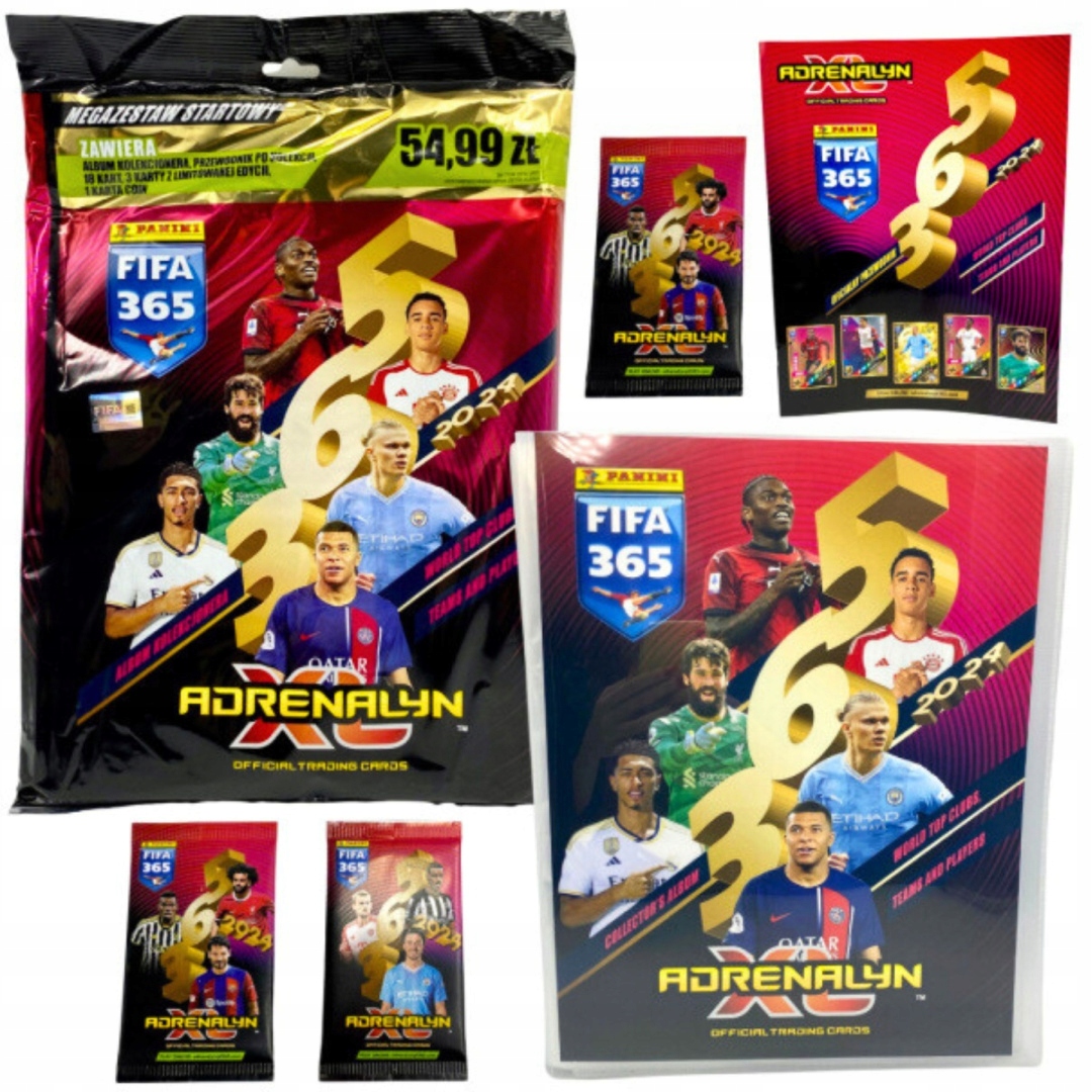 FIFA 365 CARDS ADRENALYN 2024 MEGA СТАРТОВИЙ НАБІР - Vroda
