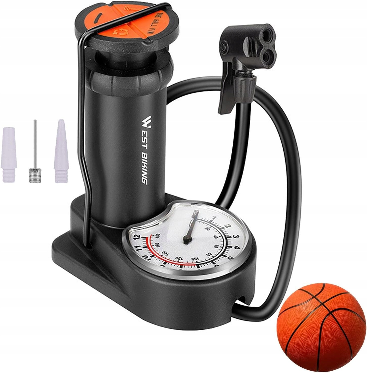 Pompka ROWEROWA Samochodowa Nożna Ręczna Przenośna Podłogowa ...