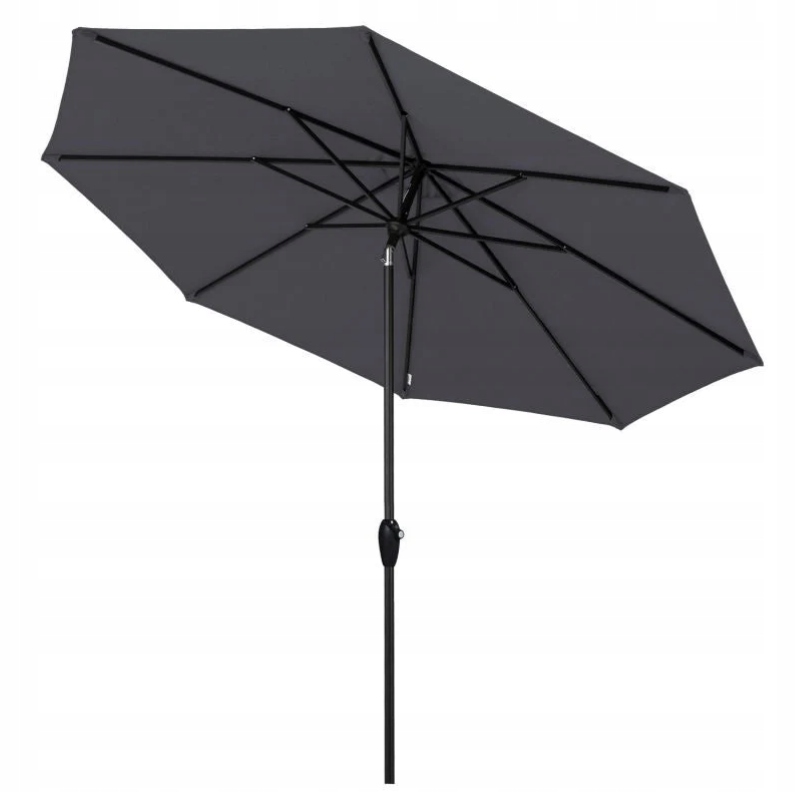 PARASOL PRZECIWSŁONECZNY OGRODOWY 300 CM ŚREDNICY ANTRACYT SEKEY • Cena ...