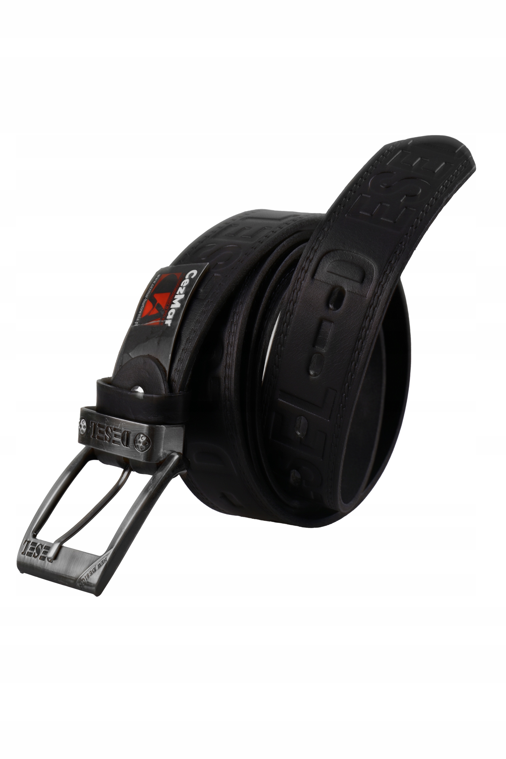 PASEK MĘSKI SKÓRZANY CZARNY POLSKI SKÓRA 100 CM • Cena, Opinie • Paski ...