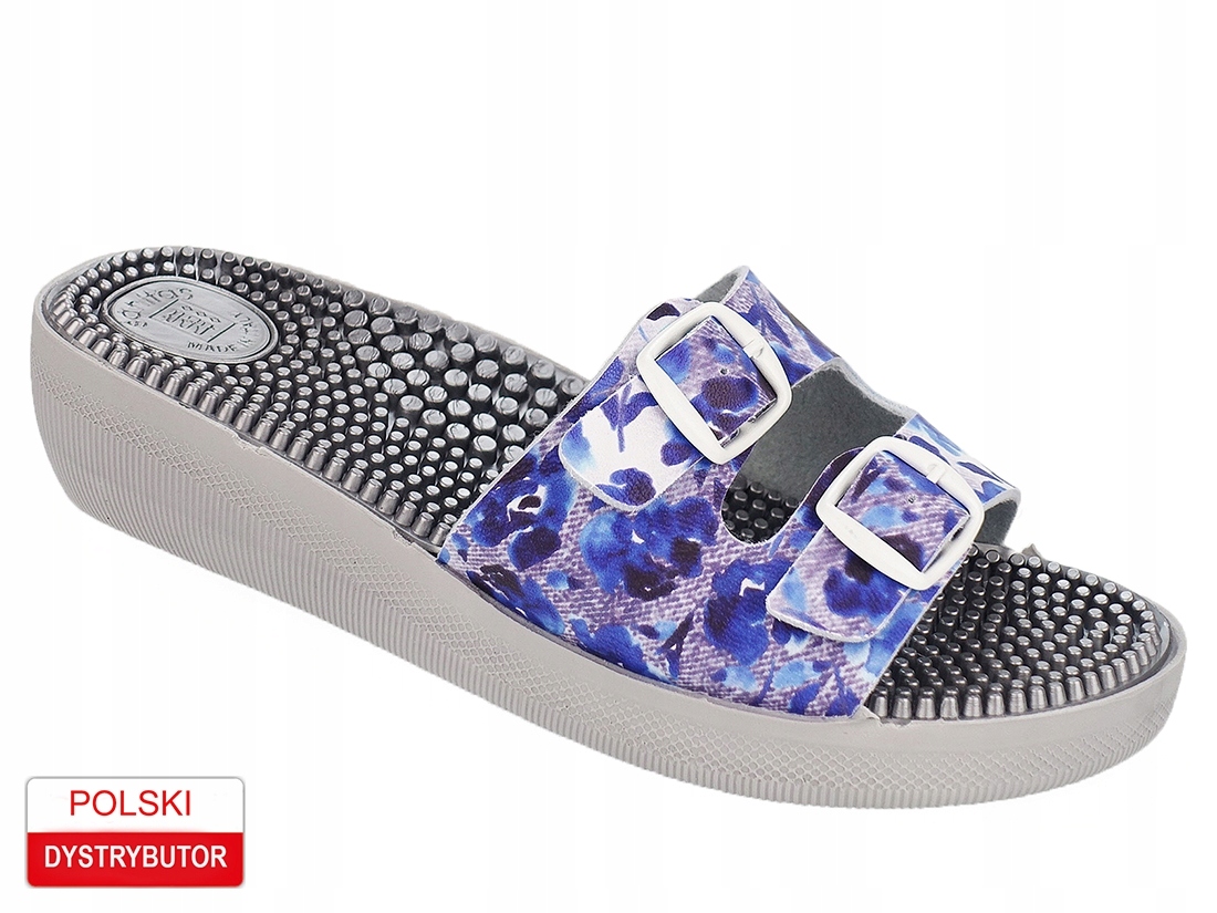 KLAPKI DAMSKIE MEDYCZNE ZDROWOTNE FAKIRKI MASUJĄCE Z KOLCAMI ...