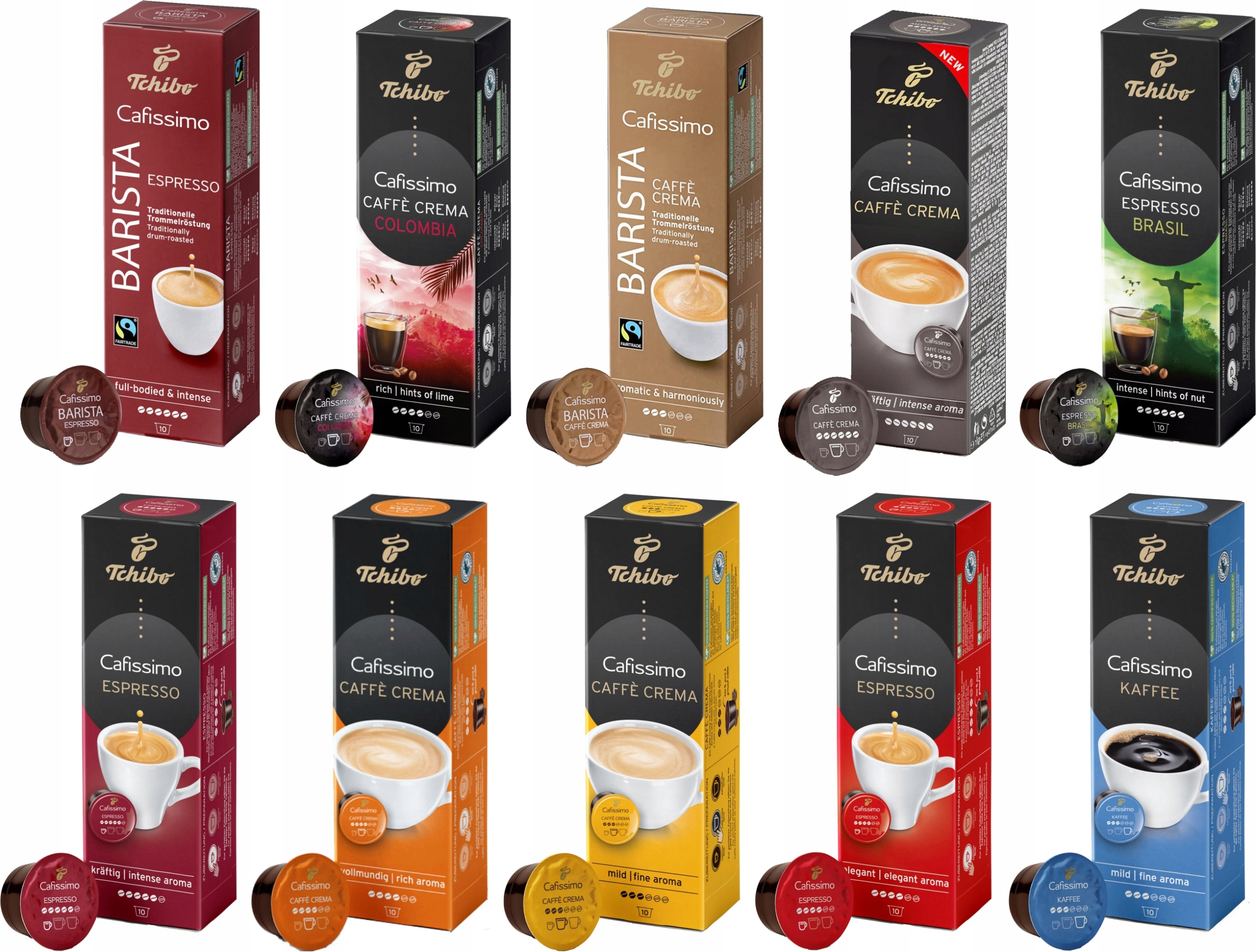 KAPSULE TCHIBO CAFISSIMO SADA 10x10 MIX XXL - Allegro