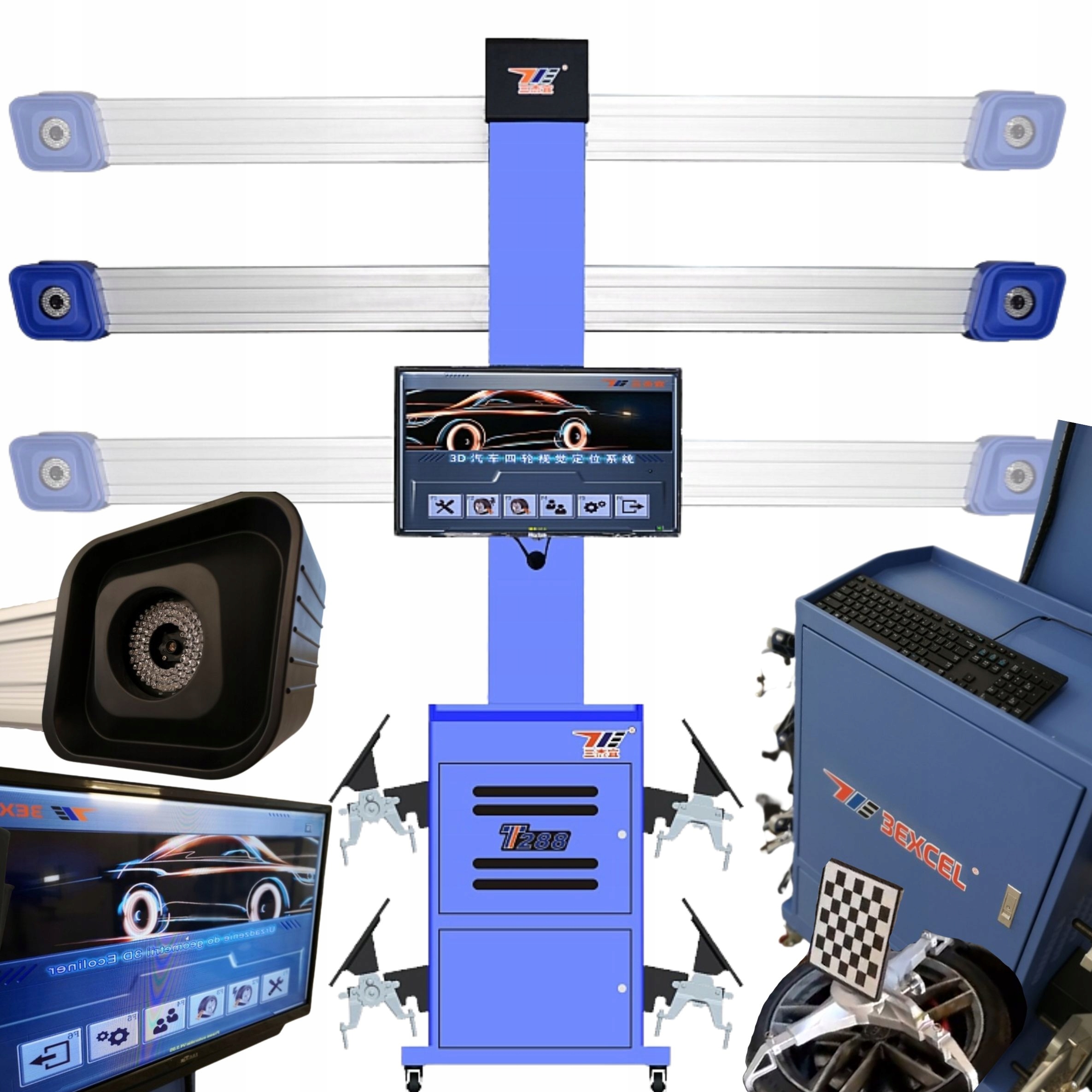 Systém měření 3D geometrie kol s automatickými kamerami za 168874.00CZK - Allegro