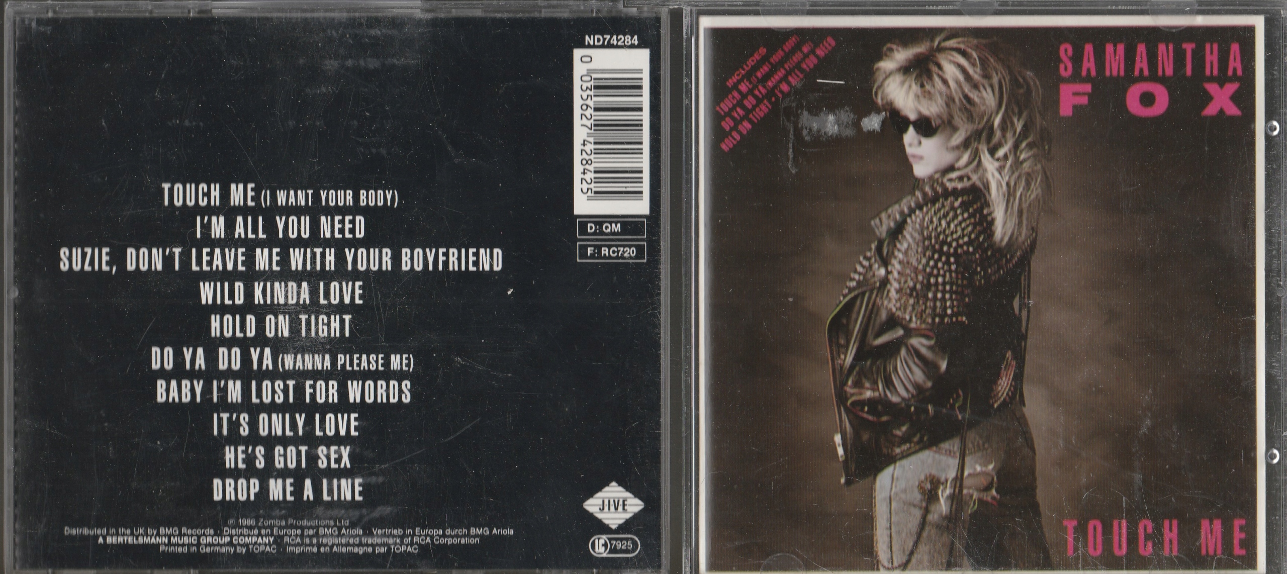 Płyta CD Samantha Fox - Touch Me 1988 ______________ 17172716090 ...