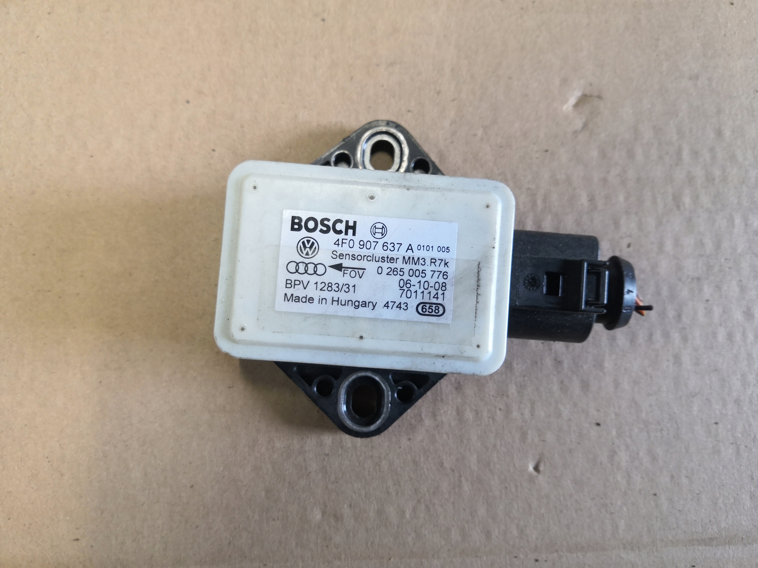 Czujnik sensor ESP Audi A6 C6 4F0907637A 4F0907637A za 99,99 zł z Radom ...