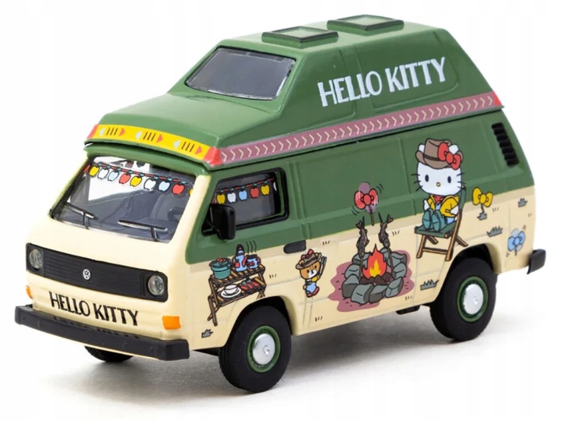 Volkswagen T3 Van Hello Kitty Camping 1/64 COLLAB 64 TARMAC WORKS ...