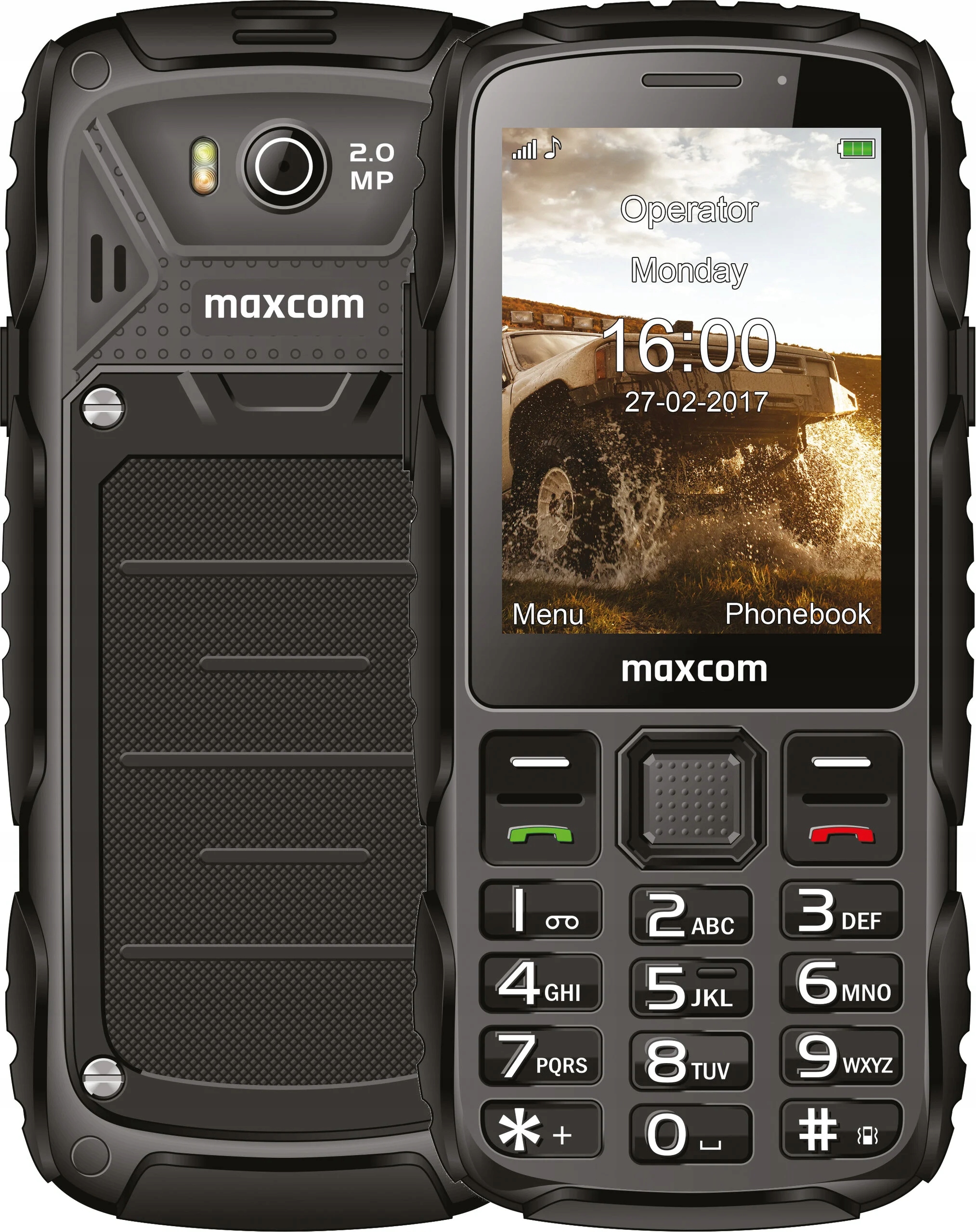 Telefon komórkowy Maxcom MM920 8 MB / 16 MB 3G czarny - Sklep, Opinie ...