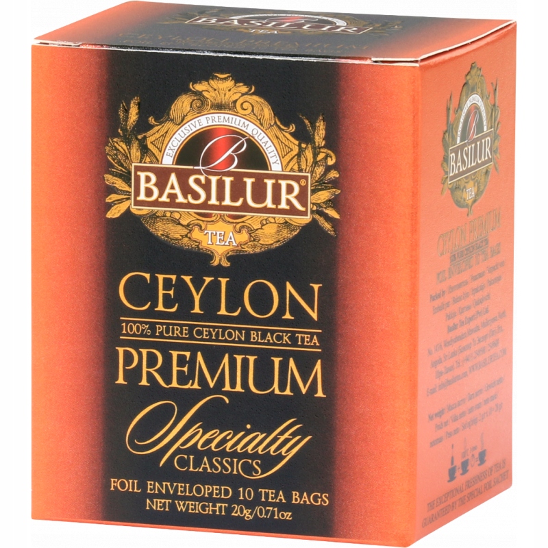 Herbata czarna Basilur Ceylon Premium 10x2g 14660964544 - Allegro.pl