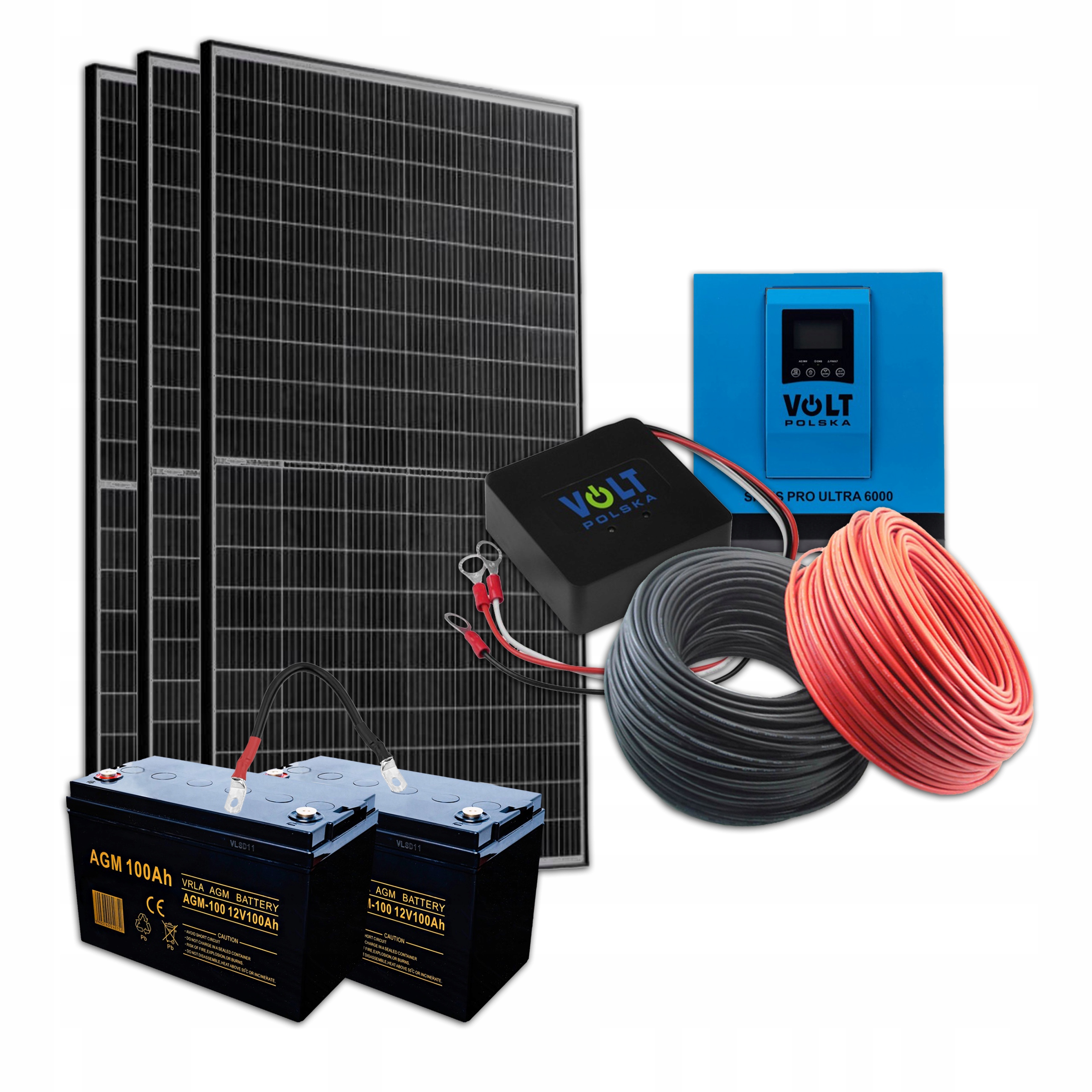 Zestaw Solarny Panel Solar Przetwornica 1230W 5904100450756 za 5599,99 ...