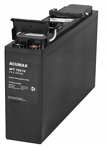 AKUMULATOR BATERIA AGM ACUMAX AFT 12V 125Ah SZAFY RACK UPS 125-12 ...
