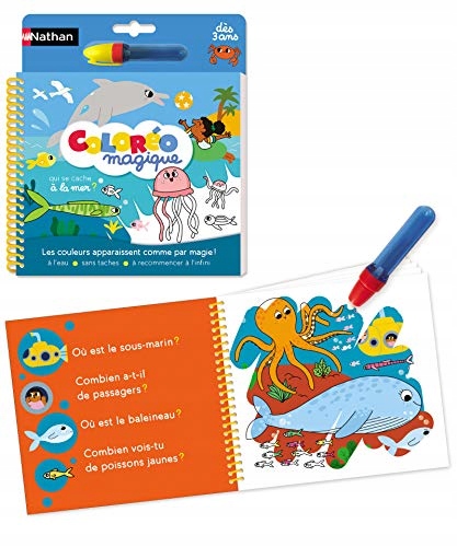Nathan 31613 Coloréo Mer - Magic Water Colouring for Children 3 Years ...