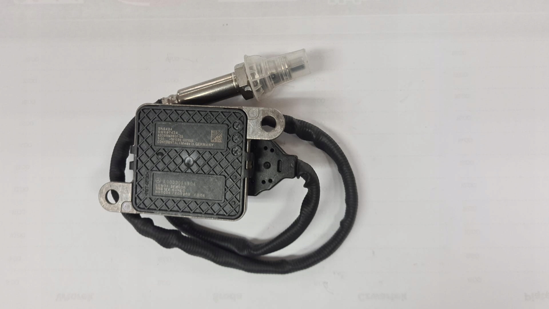 CZUJNIK NOX MERCEDES SPRINTER 0009054604 ORYGINAŁ A0009052709 za 1129 ...