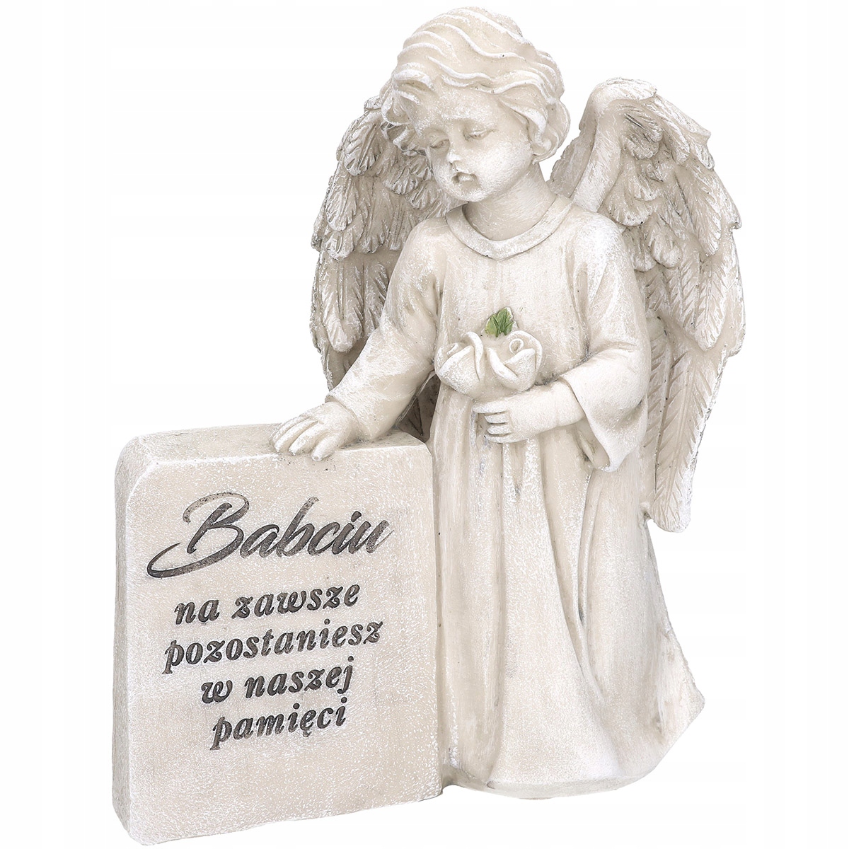 ANIOŁ STRÓŻ ANIOŁEK FIGURKA ZNICZ NA GRÓB NAPIS 14056131957 - Allegro.pl