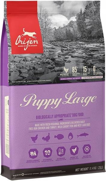 Orijen Puppy Large 11,4kg (0064992181123) • Cena, Opinie • Sucha karma 11356845977 • Allegro