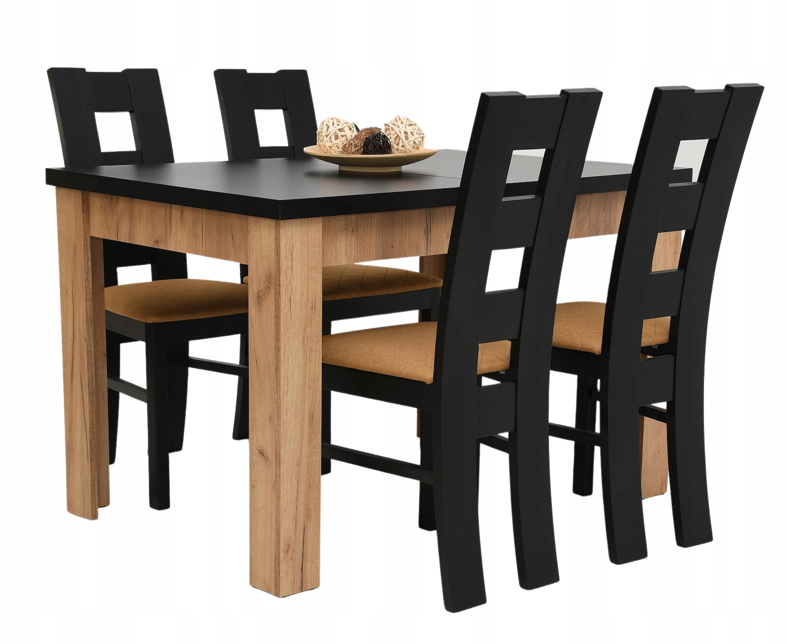 ZACHWYCAJĄCY ZESTAW STÓŁ 70/120-165, 4 KRZESŁA (2707) • Cena, Opinie • Stoły i krzesła zestawy ...