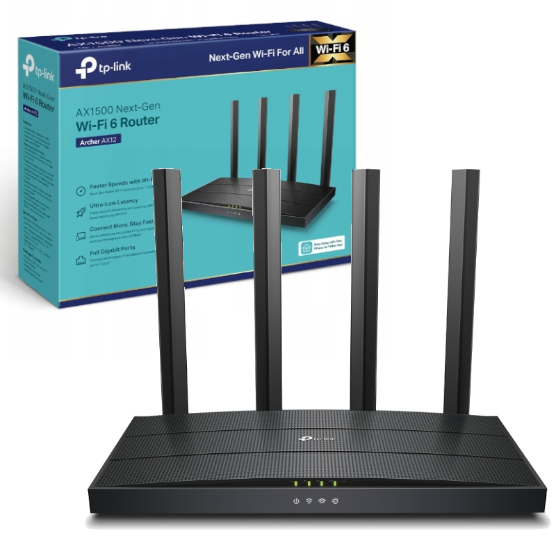 Router TP-Link Archer AX12 Wi-Fi 6 AX1500 3xLAN 1xWAN - Sklep, Opinie ...