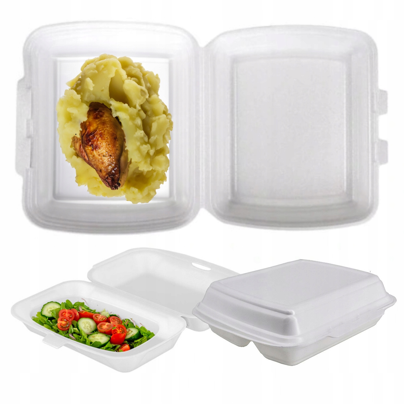 Menu Box PÓŁOBIAD HP3 24,5x15,4x7,7cm 140 szt. • Cena, Opinie - Allegro