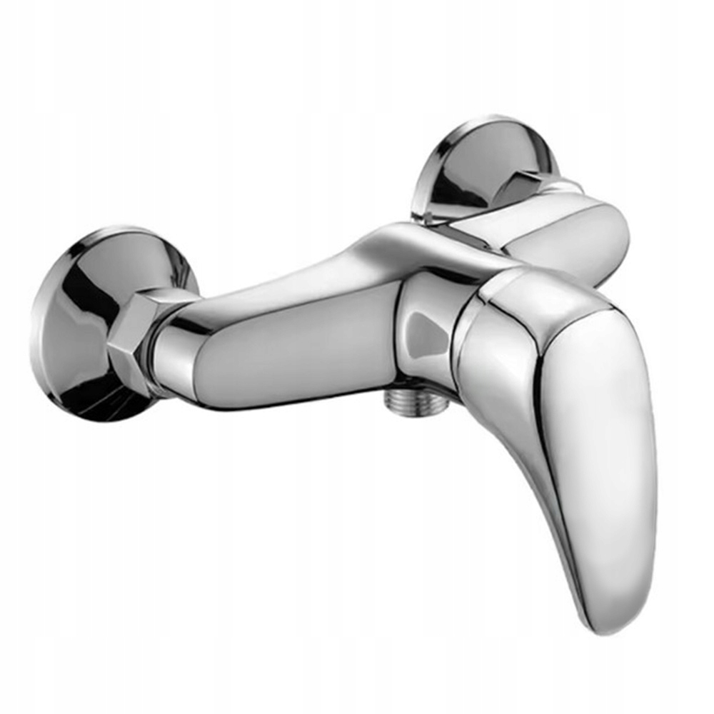 Bateria wannowa jednouchwytowa ścienna Optima PR srebrny • Opinie - Allegro