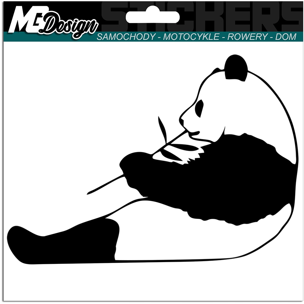 Samolepka na auto PANDA MEDVÍDEK BEAR BAMBUS 15x11 za 128.00CZK - Allegro