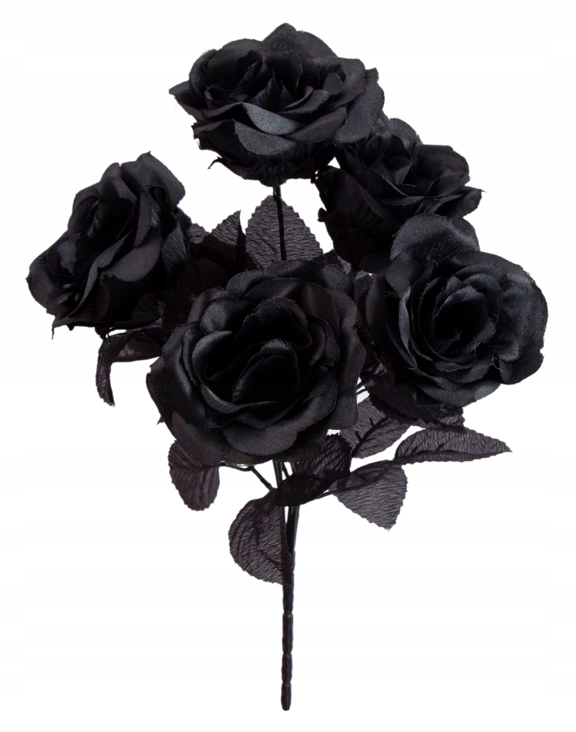 RÓŻA CZARNA BUKIET RÓŻ 5X RÓŻ SZTUCZNE KWIATY (5902487494158) • Cena ...