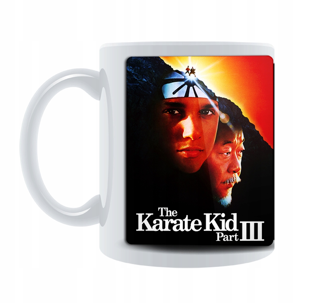 Kubek ceramika 330 ml KARATE KID - Ralph Macchio Pat Morita Kesuke ...
