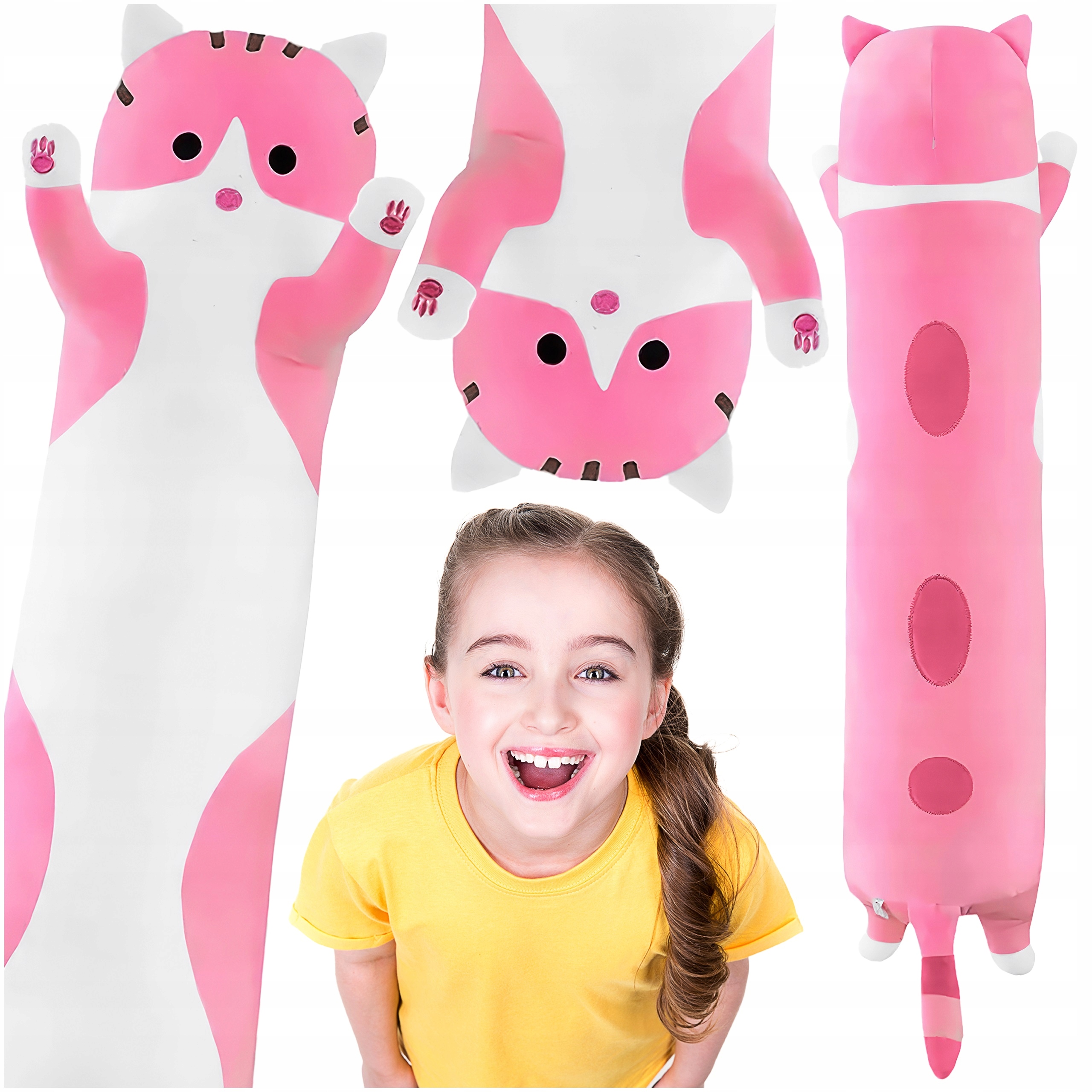 DLOUHÁ KOČKA PLYŠÁK PLYŠÁK PRO DZEICKA POLŠTÁŘ HRAČKA KOČIČKA za 175 Kč ...