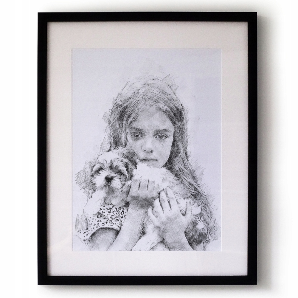 Portret z Twojego zdjęcia - Rysunek na Prezent • Cena, Opinie • Obrazy ...